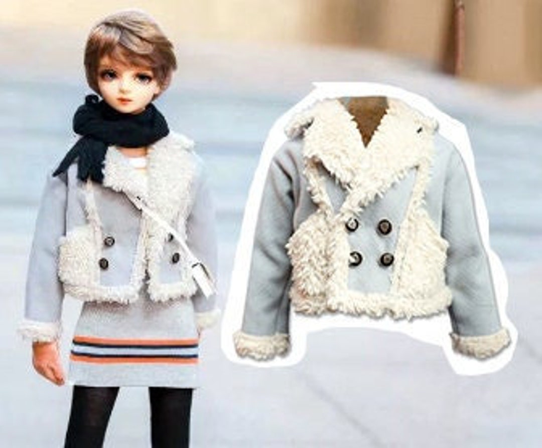 BJD Doll Clothes SD Winter Jacket Coat Skirt Tshirt Set for 1/3 BJD ...