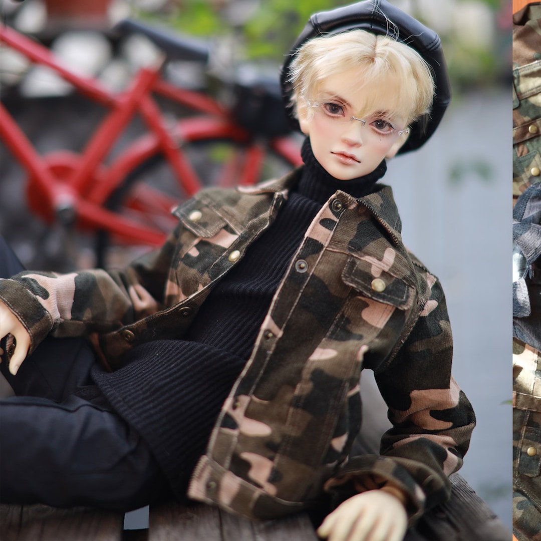 70cm BJD Doll Clothes SD17 Military Camouflage Corduroy Jacket for 1/3 ...
