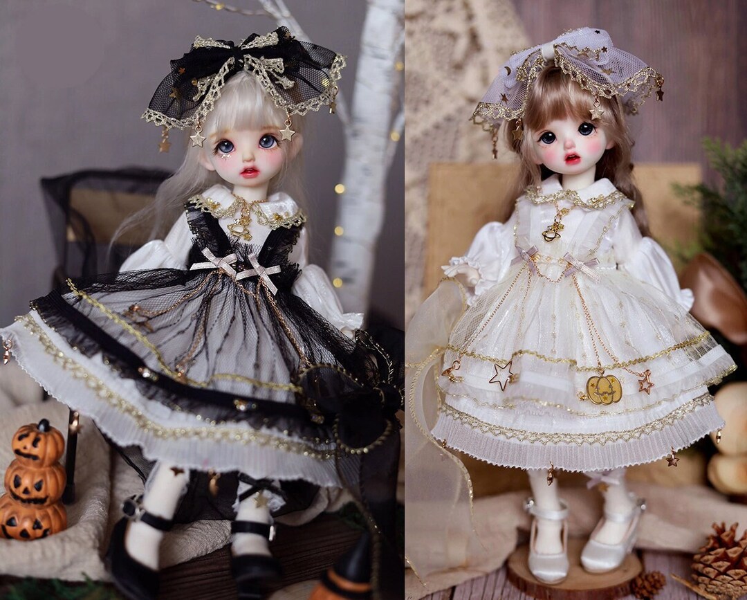 BJD Clothes Yosd Napi TF Gl Dress Headdress Pumpkin Shorts for 1/6 BJD ...