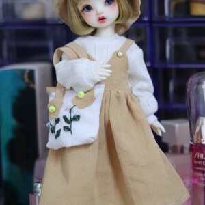 Yosd MSD Overall Dress Shirt Hatbag Set 1/6 1/4 BJD Doll Clothes Imda3 ...