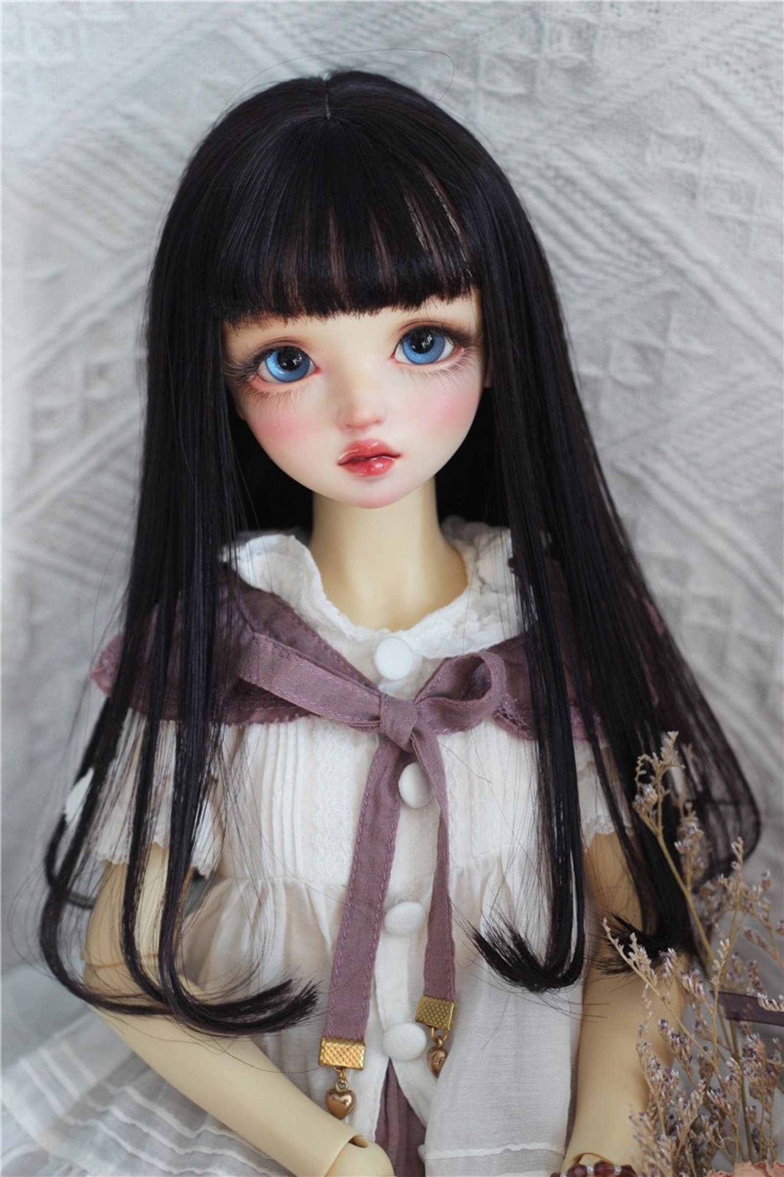 BJD Wig SD MSD Yosd Wig Long Hair With Bang for 1/6 1/4 1/3 - Etsy