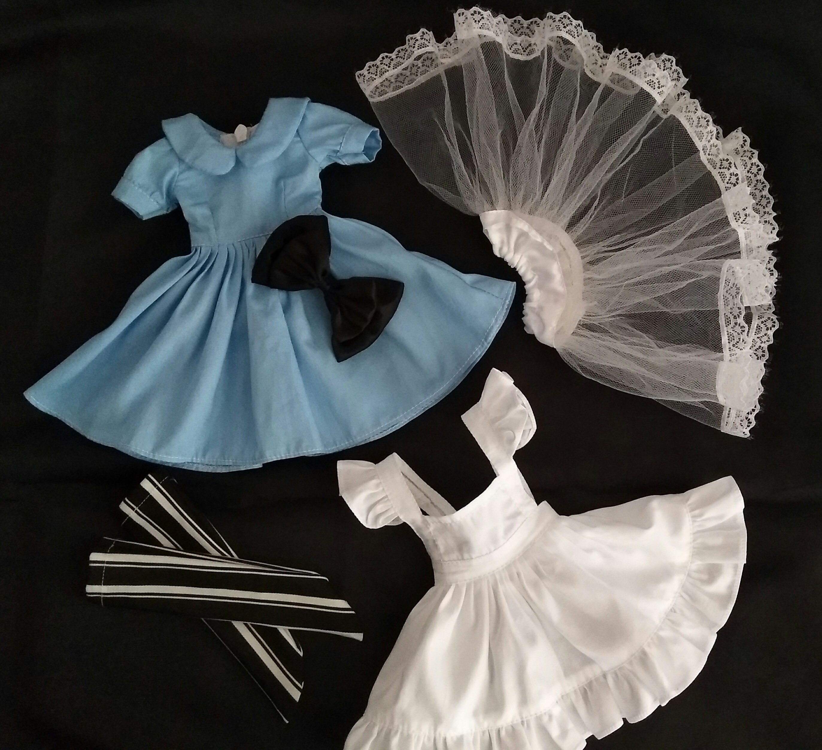 1/6 BJD Doll Clothes Yosd Dress Housemaid Dress Set blue & - Etsy