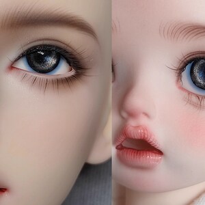 BJD Eyes 18mm 16mm 14mm 12mm Plaster Metallic Doll Eyes Black for ...