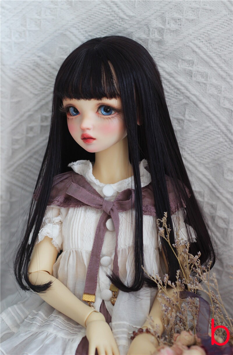 BJD Wig SD MSD Yosd Wig Long Hair With Bang for 1/6 1/4 1/3 - Etsy