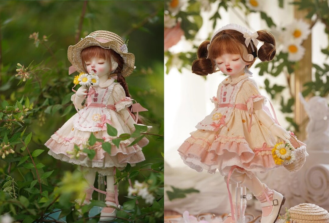 BJD Clothes Yosd Dress Bustle Apron Hairband Pumpkin Pants Socks Hat ...