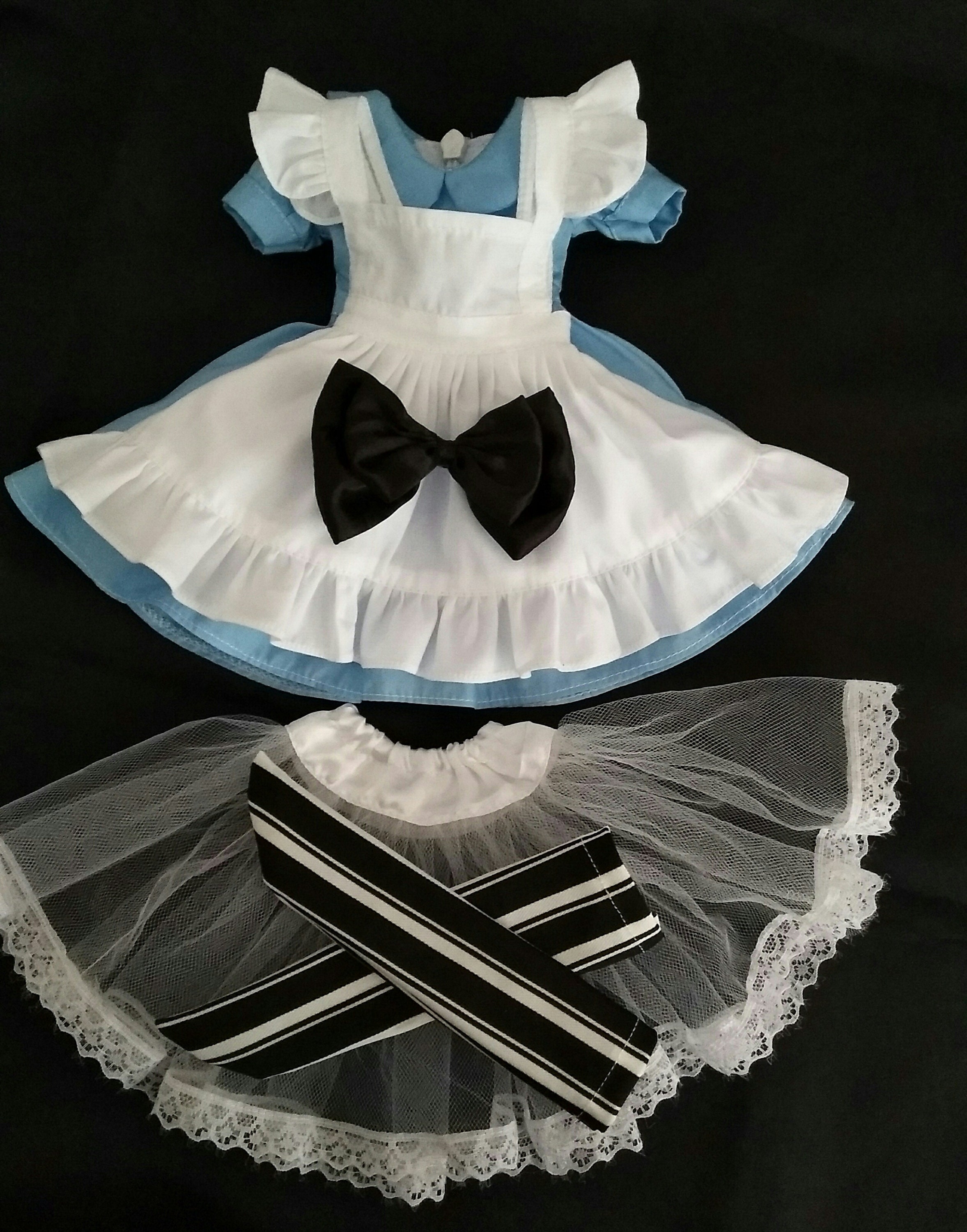 1/6 BJD Doll Clothes Yosd Dress Housemaid Dress Set blue & - Etsy