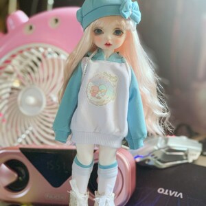 Yosd Cartoon Hoodie & Pumpkin Hat for 1/6 BJD Doll Clothes Neo Blythe ...