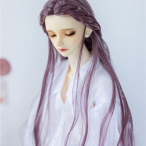 BJD Wig SD MSD Mdd Wig Long Hair W Braid for 1/3 1/4 Bjd Doll Kumako Wig - Etsy