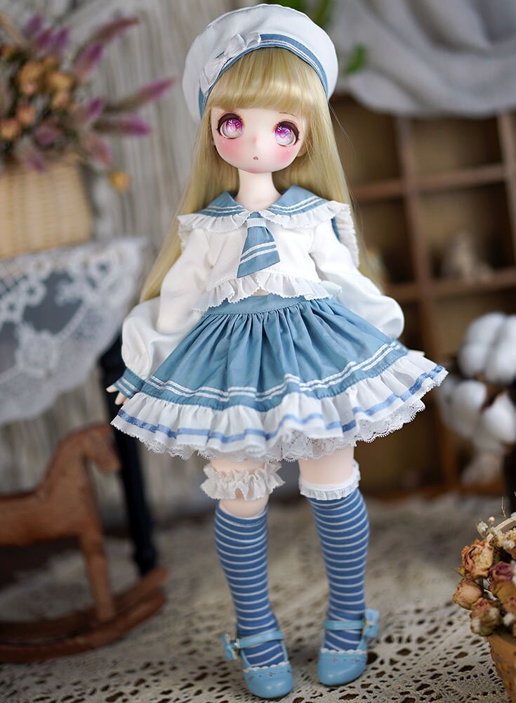 Bjd Doll Clothes MSD MDD Shirt Skirt Hat Socks Set for - Etsy