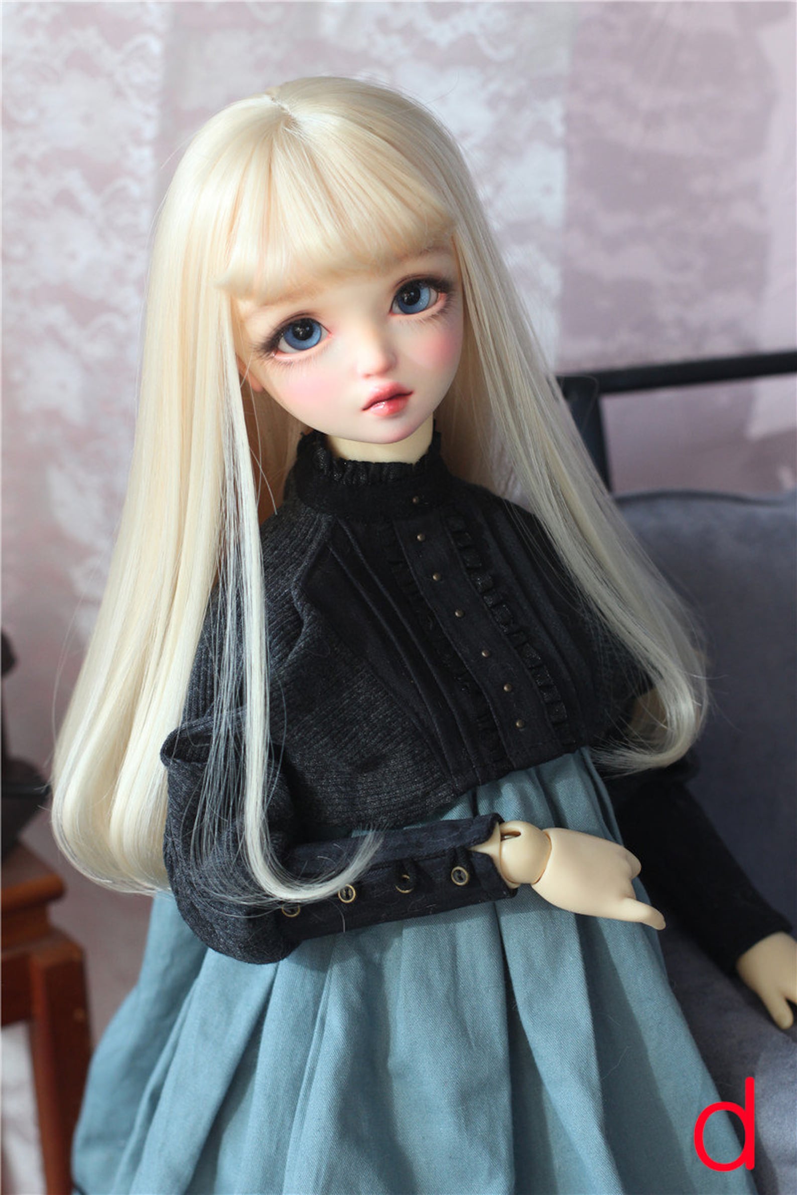 BJD Wig SD MSD Yosd Wig Long Hair With Bang for 1/6 1/4 1/3 - Etsy