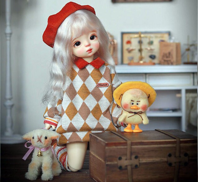 BJD Clothes Yosd MSD Sweatshirt Beret Hat Socks for 1/6 - Etsy