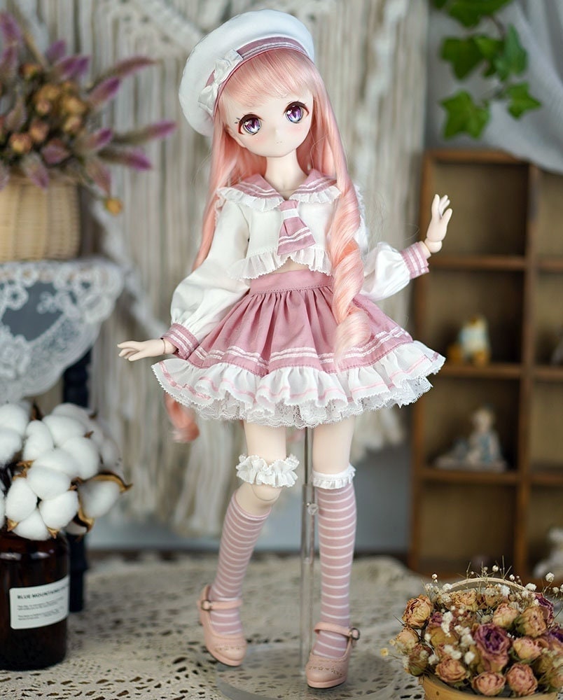 Bjd Doll Clothes MSD MDD Shirt Skirt Hat Socks Set for - Etsy