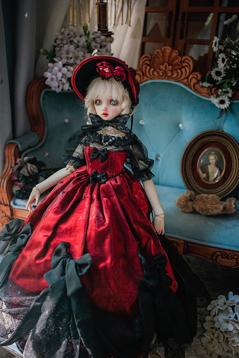 BJD Clothes MSD Palace Dress for Autumn & Winter for 1/4 | Etsy