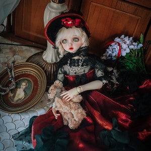 BJD Clothes MSD Palace Dress for Autumn & Winter for 1/4 17 Doll - Etsy