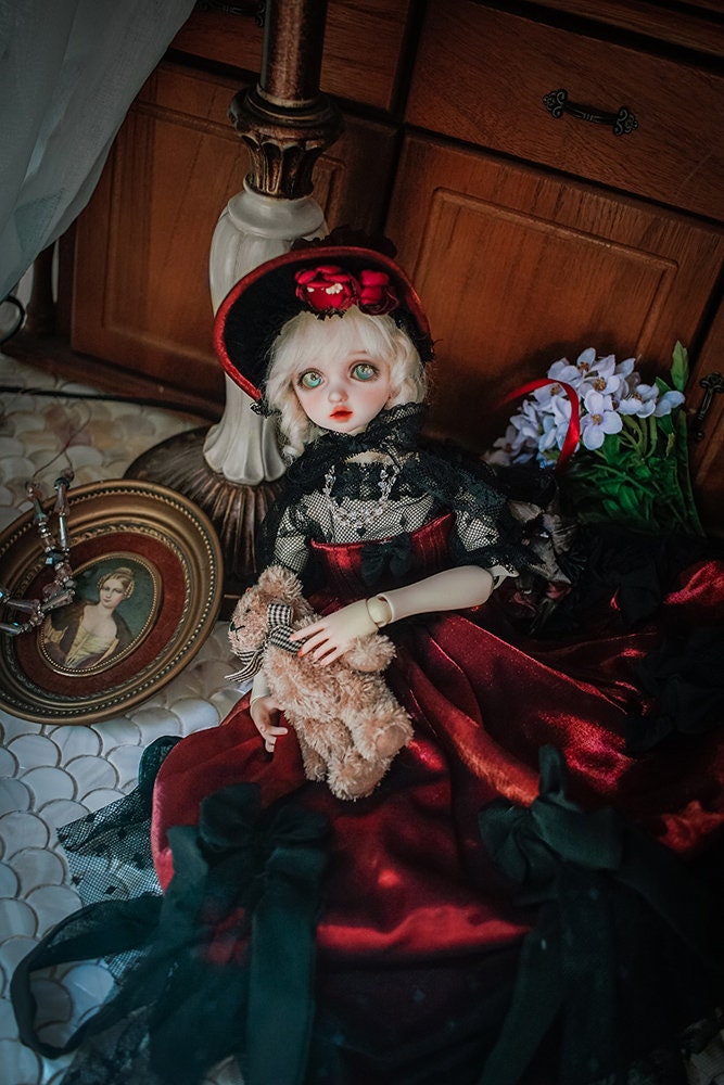 BJD Clothes MSD Palace Dress for Autumn & Winter for 1/4 - Etsy