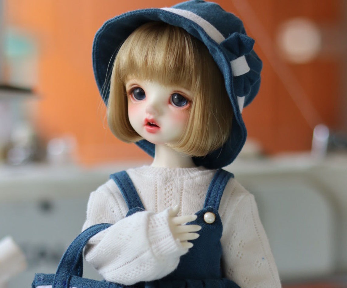 Yosd MSD Overall Dress Shirt HatBag Set 1/6 1/4 BJD Doll | Etsy