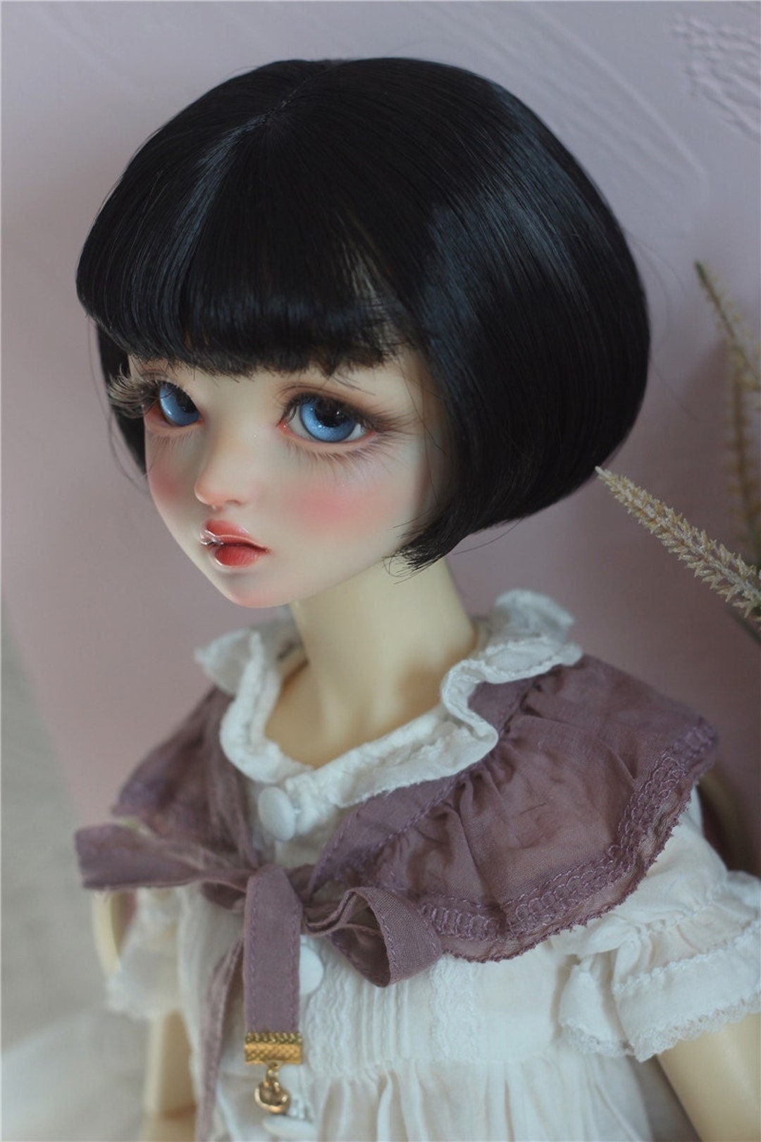 BJD Wig MSD SD Yosd Wig Short Bob Wig With Bang for 1/3 1/4 1/6 Bjd ...