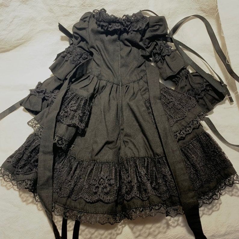 1/3 BJD SD Dress & Headdress Set black BJD Doll Clothes | Etsy