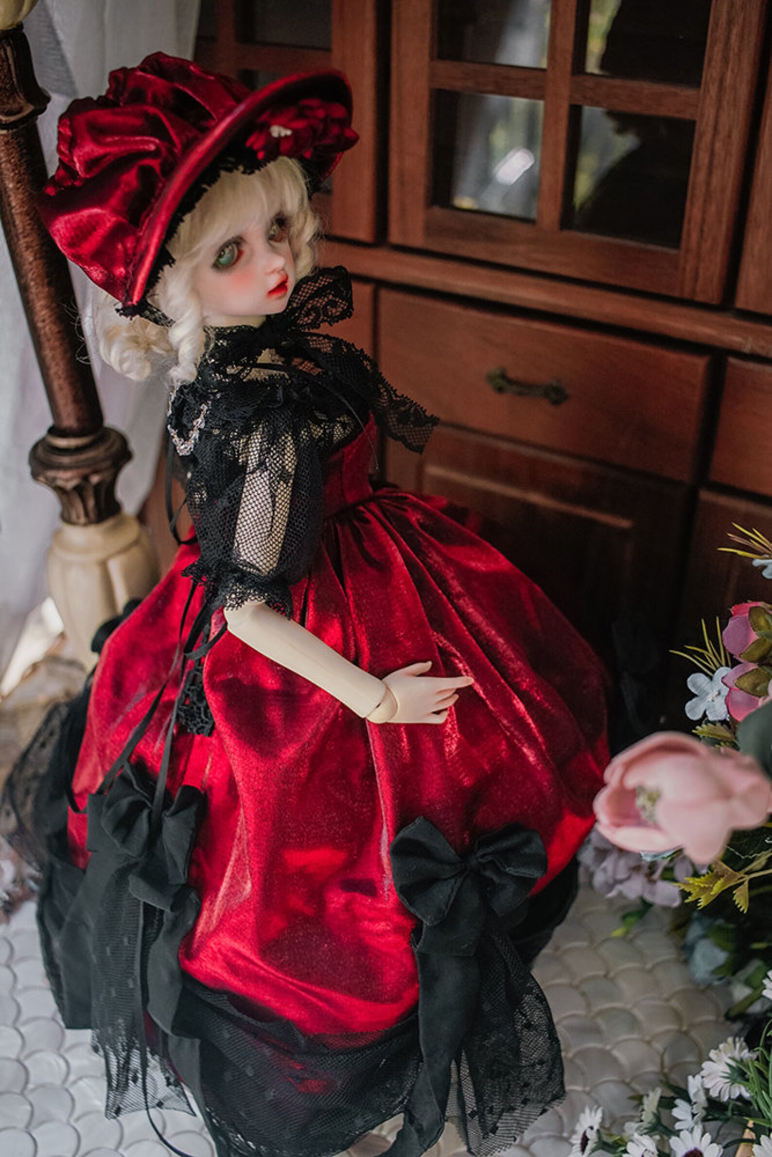 BJD Clothes MSD Palace Dress for Autumn & Winter for 1/4 | Etsy