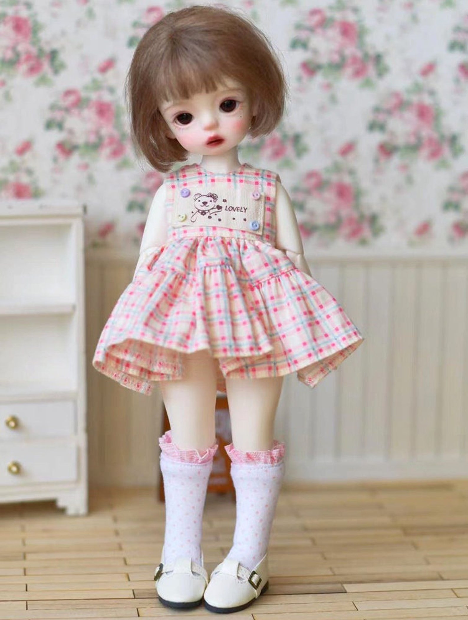 BJD Clothes Yosd Sleeveless Dress and Socks Set for 1/6 BJD | Etsy