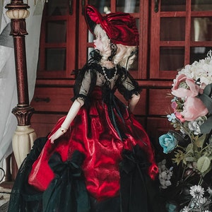 BJD Clothes MSD Palace Dress for Autumn & Winter for 1/4 17 Doll - Etsy