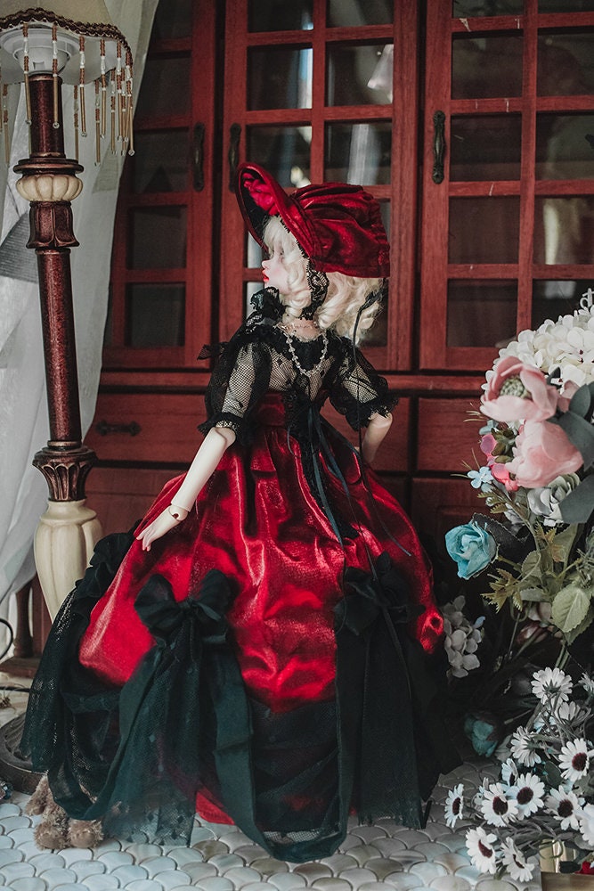 BJD Clothes MSD Palace Dress for Autumn & Winter for 1/4 - Etsy