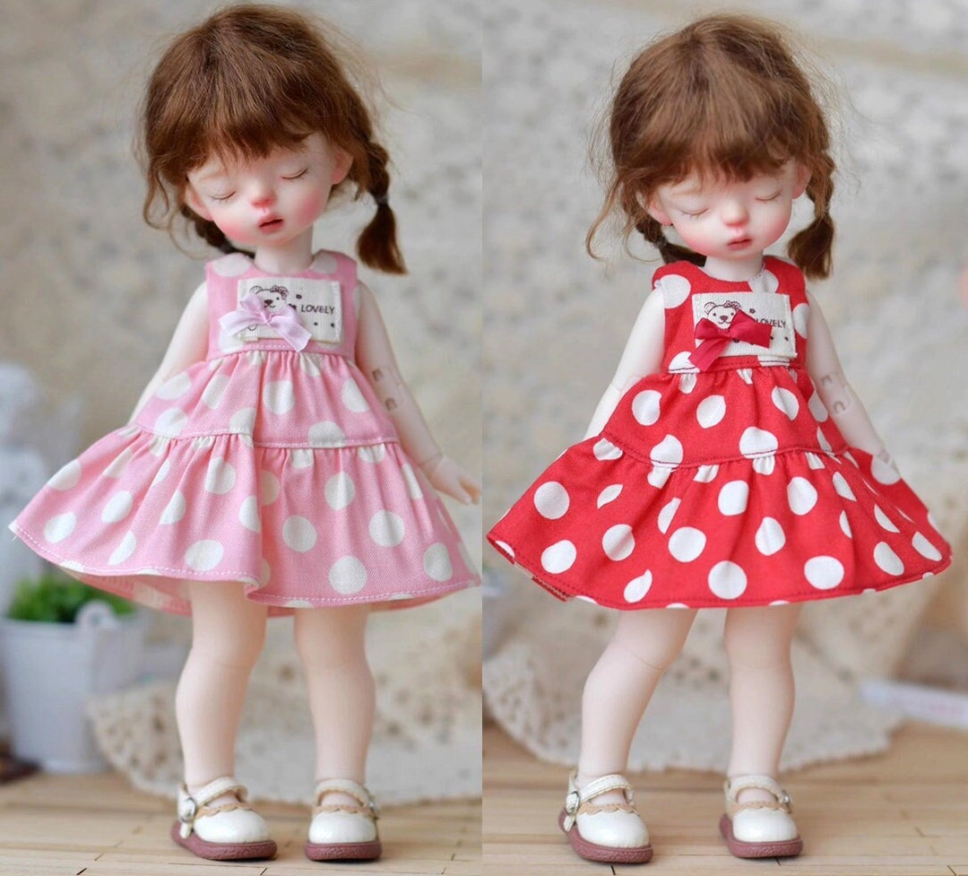 BJD Clothes Yosd Sleeveless Dress and Socks Set for 1/6 BJD Doll Outfit ...