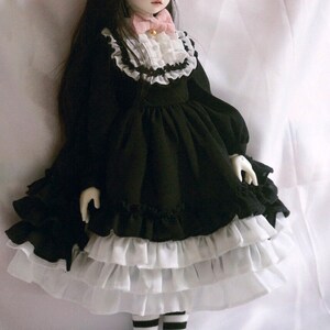 BJD Clothes MSD Doll Clothes 1/4 1/6 1/3 BJD Cat Woman Ruffle Dress ...