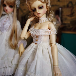 BJD Clothes SD Doll Clothes 1/3 1/4 1/6 BJD Off-shoulder Tail Dress sd ...