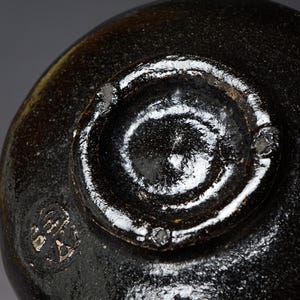 III Ito Tozan 1900-1970 Kuro Raku Tsutsu Chawan for Japanese Tea ...