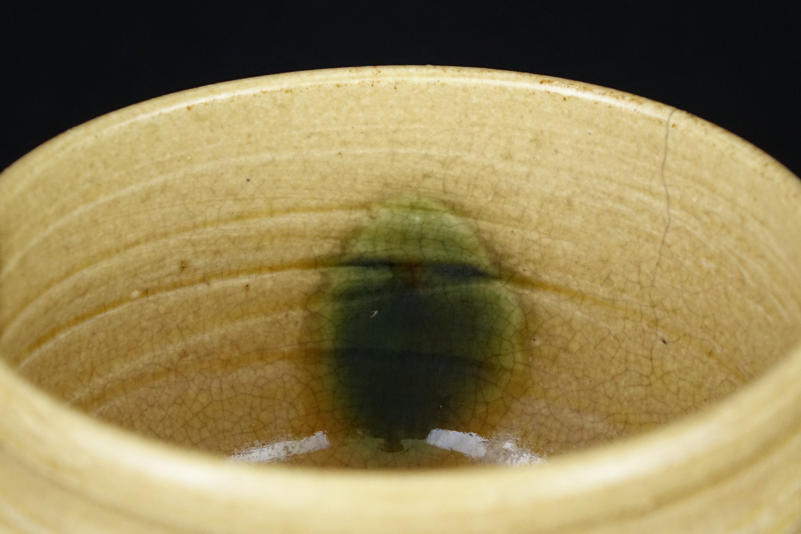 Mid 20c Japanese Antique Kiseto Yellow Glaze Chawan for Tea | Etsy