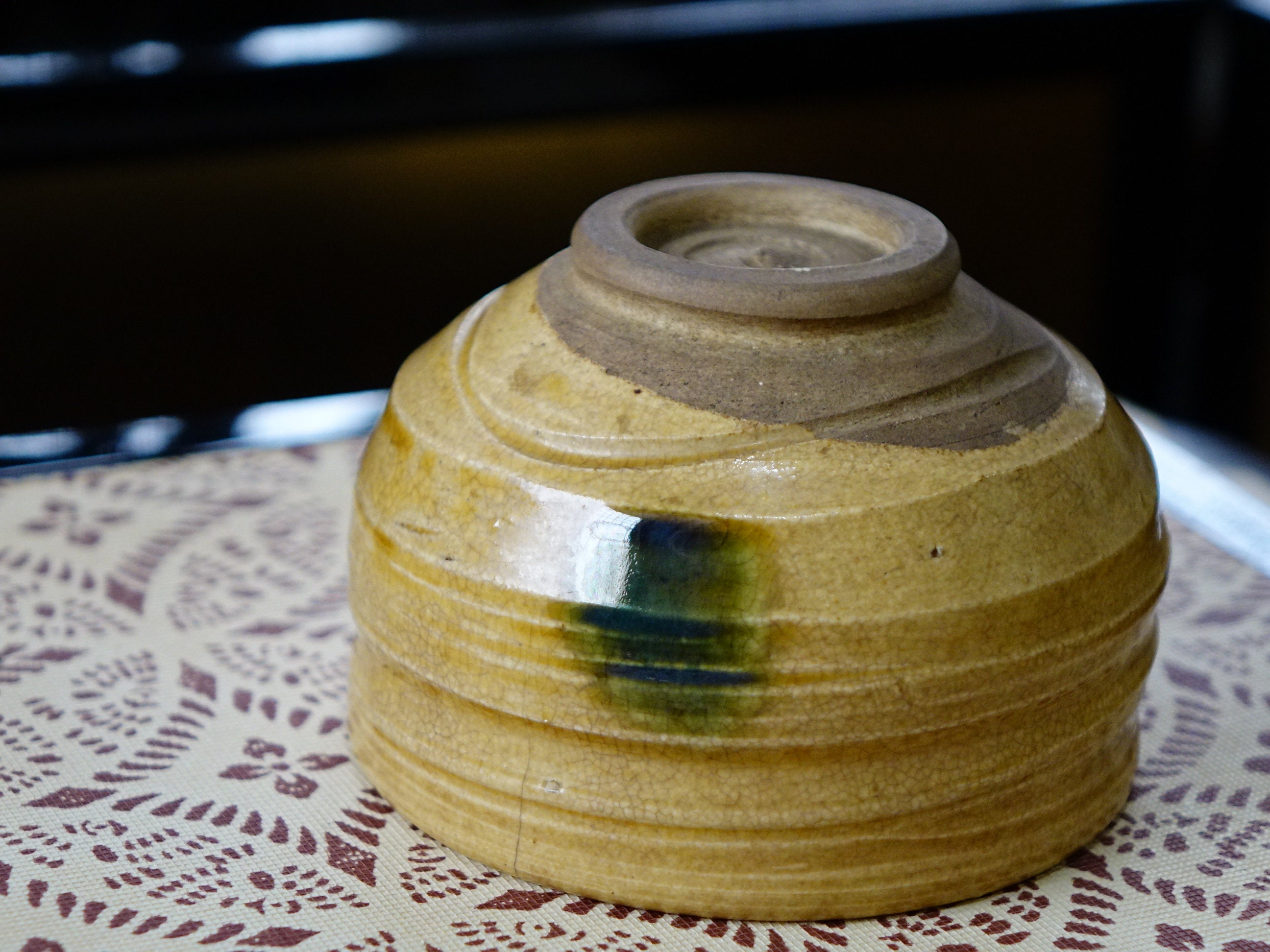 Mid 20c Japanese Antique Kiseto Yellow Glaze Chawan for Tea | Etsy