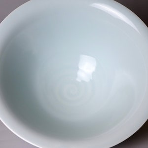 Large Seihakuji Celadon Porcelain Bowl 30cm Made by Akira Yagi b. 1955 ...