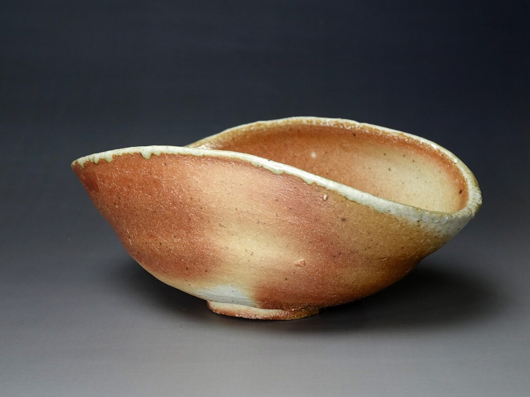 Sugimoto Sadamitsu b. 1935 Amigasa Style Shigaraki Chawan - Etsy
