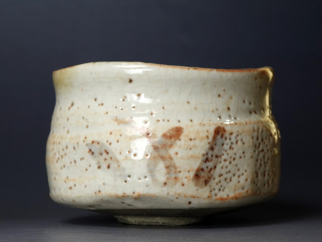 Mid 20c Ko Shino Chawan for Japanese Tea Ceremony Matcha Tea Bowl Wabi ...