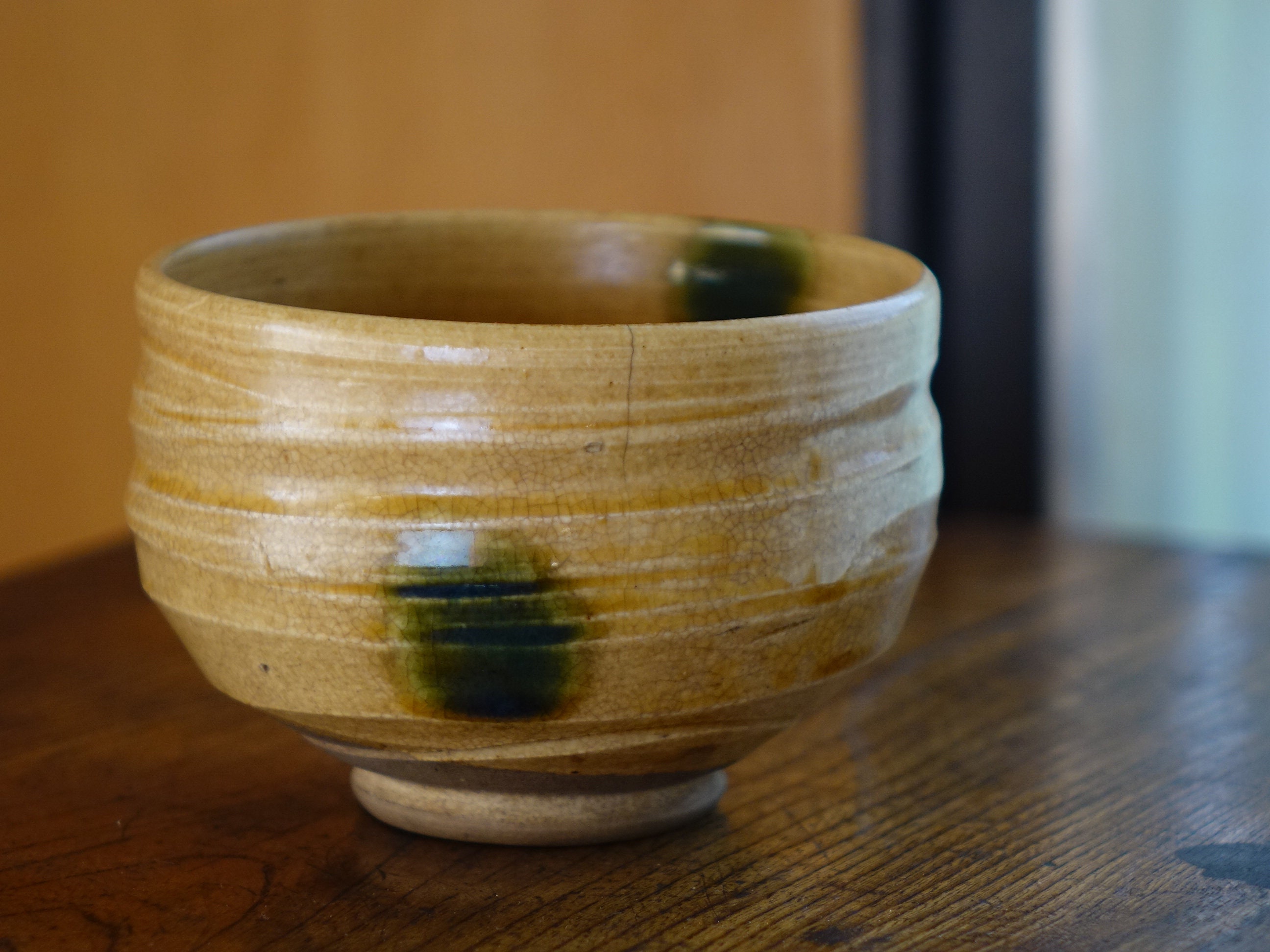 Mid 20c Japanese Antique Kiseto Yellow Glaze Chawan for Tea | Etsy