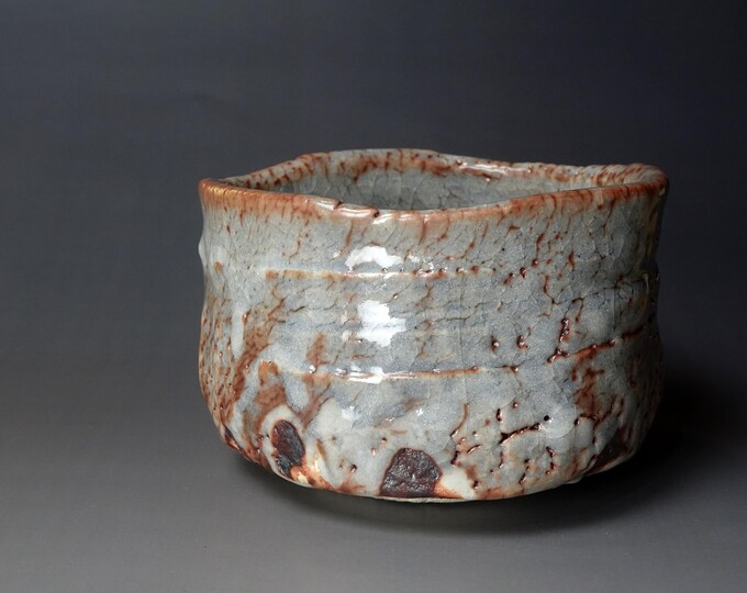 Wakao Toshisada (b. 1933) Nezumi Shino Chawan: Japanese Tea Ceremony ...