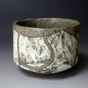 Rare Kazuhiko Sato (b. 1947) Ashido Glaze Rope Design Chawan Made in ...