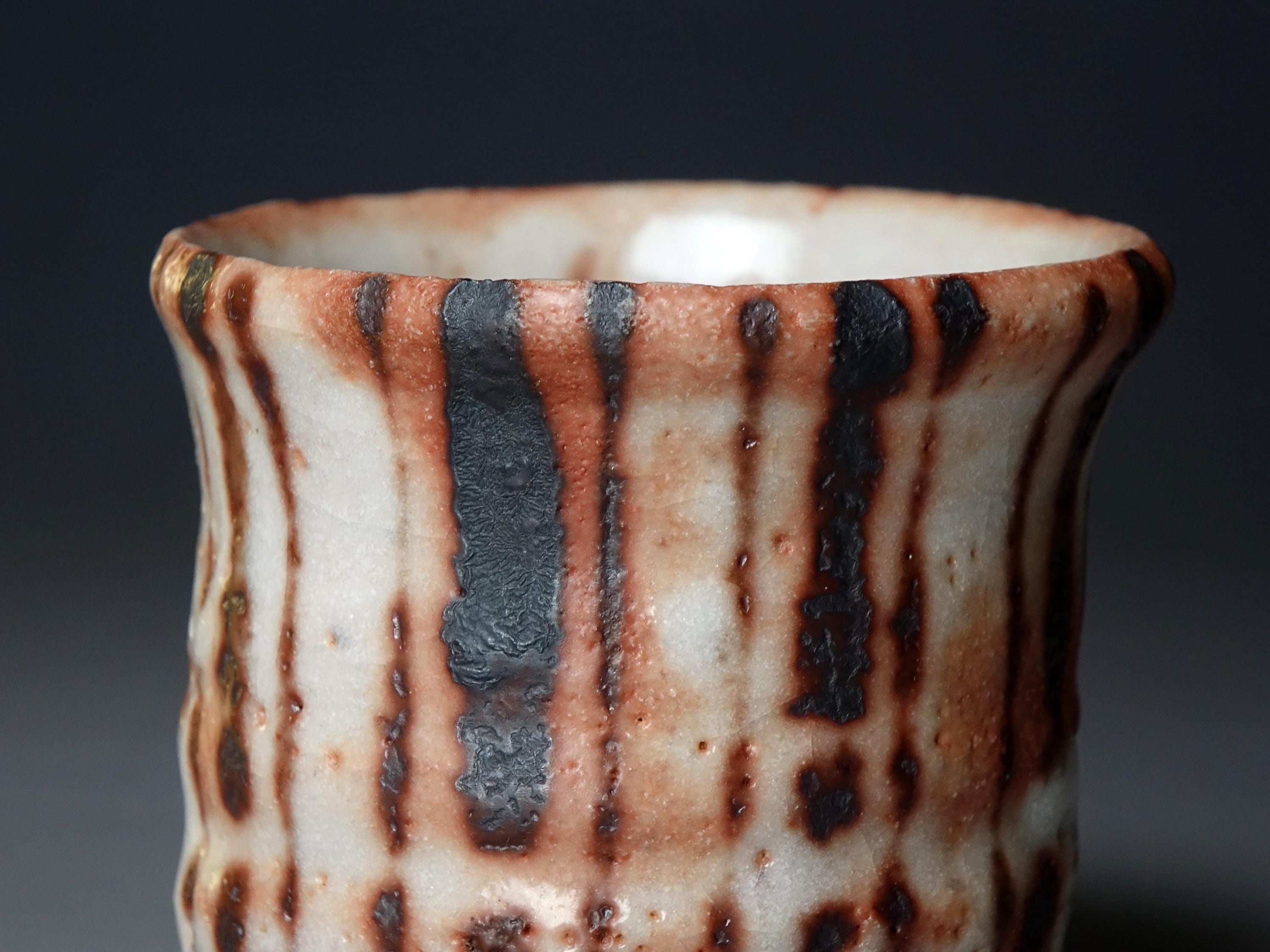 Wakao Toshisada (b. 1933) Shino Sake Cup: Japanese Pottery With Signed ...