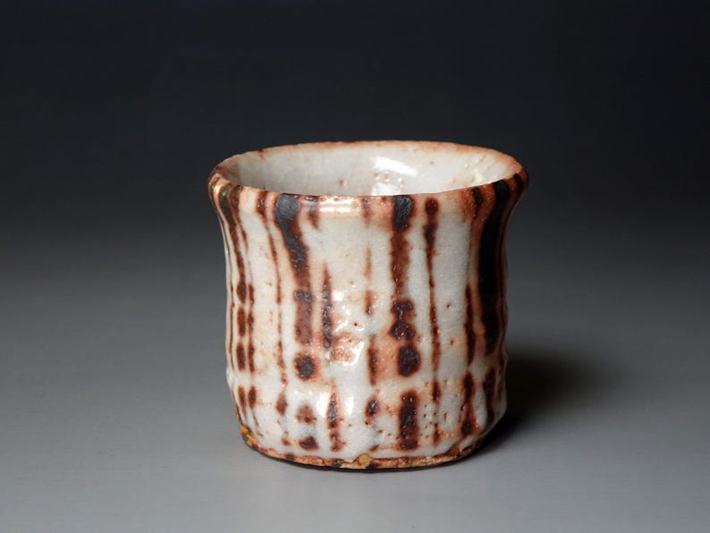 Wakao Toshisada (b. 1933) Shino Sake Cup: Japanese Pottery With Signed ...