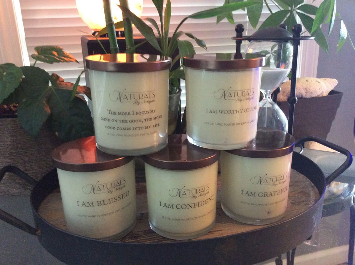 Affirmation Candle Manifesting Candle Positive Affiliation - Etsy