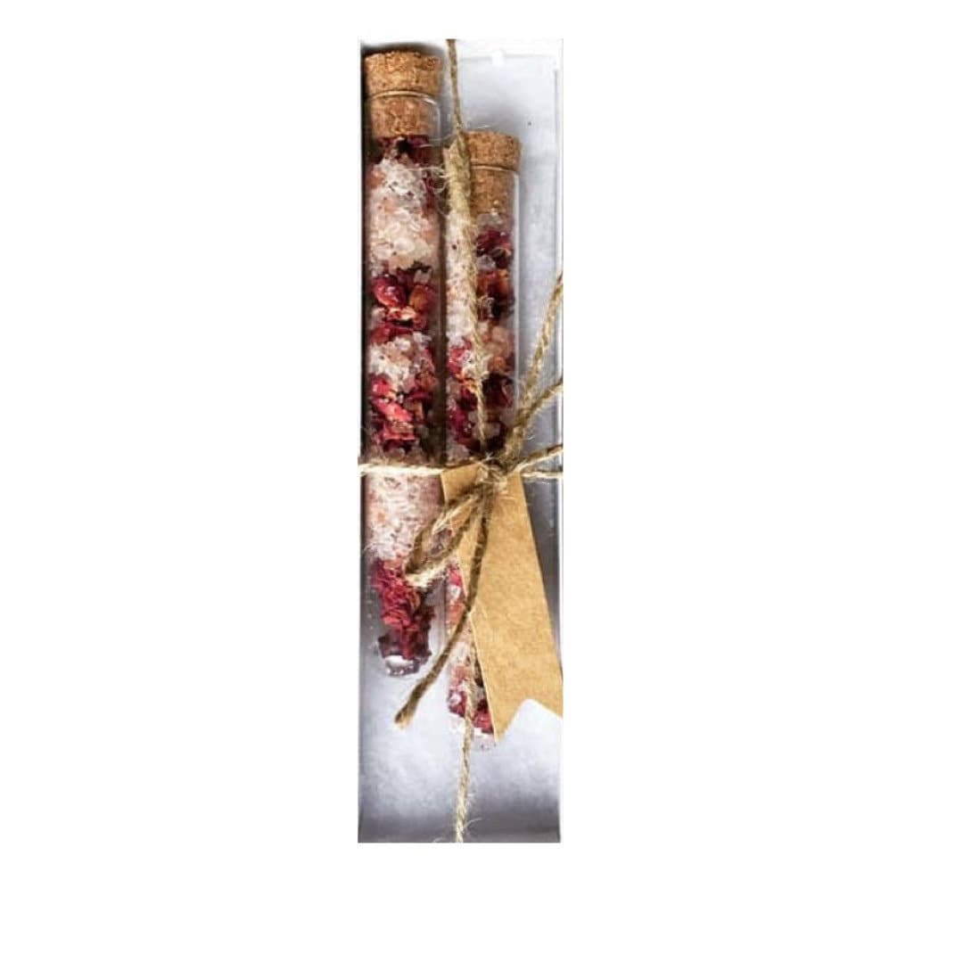 Bath Salt Test Tube Gift Set | Essential Oils, Dried Flowers - Etsy