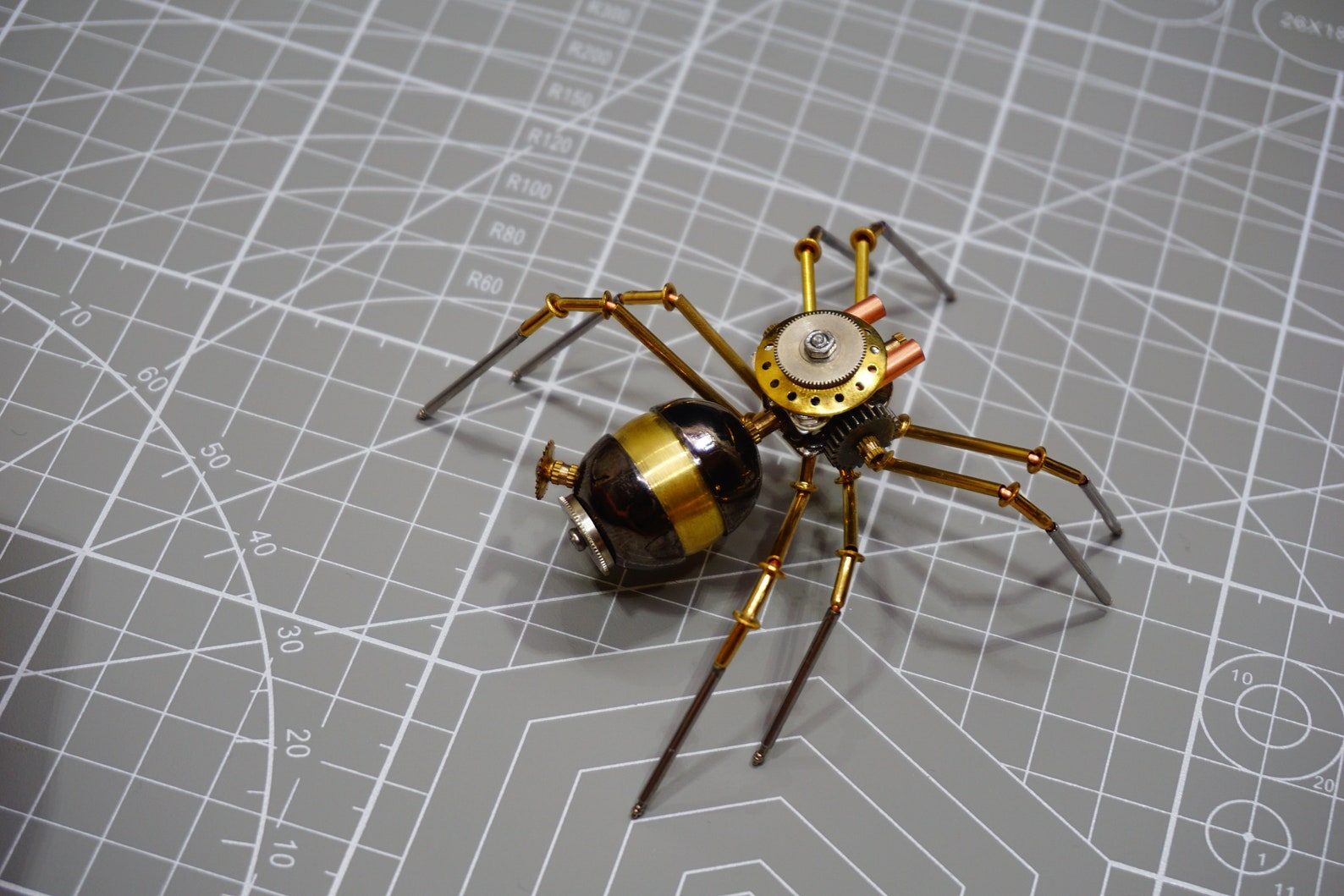 SPIDER Steampunk/ Iron Bug/ Metal Insect Ver. 2 - Etsy