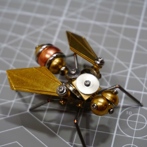 Bee Steampunk Iron Bug Metal Insect Handmade Insect Art Statue - Etsy
