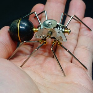 SPIDER Steampunk/ Iron Bug/ Metal Insect Ver. 2 - Etsy
