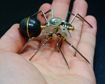 SPIDER Steampunk/ Iron Bug/ Metal Insect Ver. 2 - Etsy