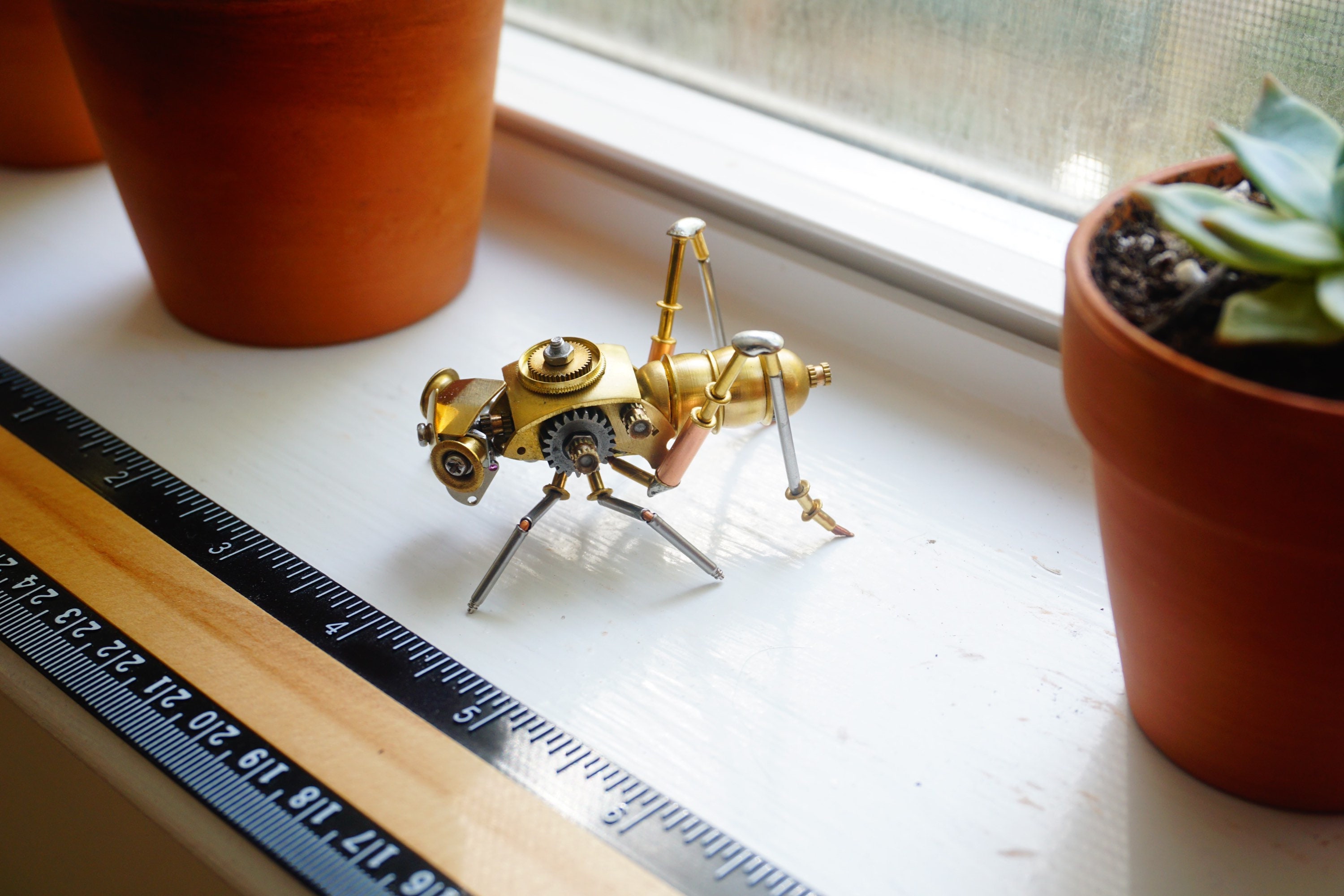 CRICKET Steampunk/ Iron Bug/ Metal Insect | Etsy