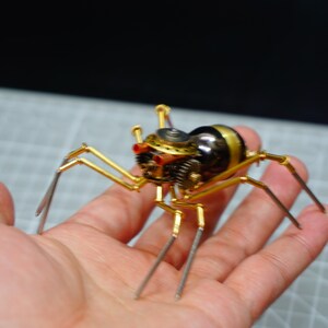 SPIDER - Steampunk/ Iron Bug/ Metal Insect Ver. 2 - Etsy