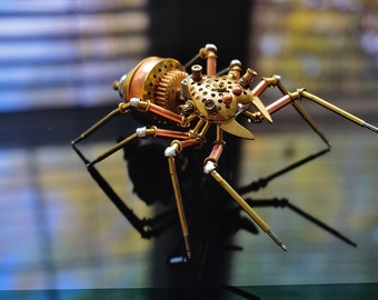 SPIDER Steampunk/ Iron Bug/ Metal Insect Ver. 2 - Etsy