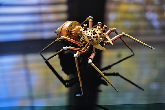 SPIDER Steampunk/ Iron Bug/ Metal Insect Ver. A | Etsy